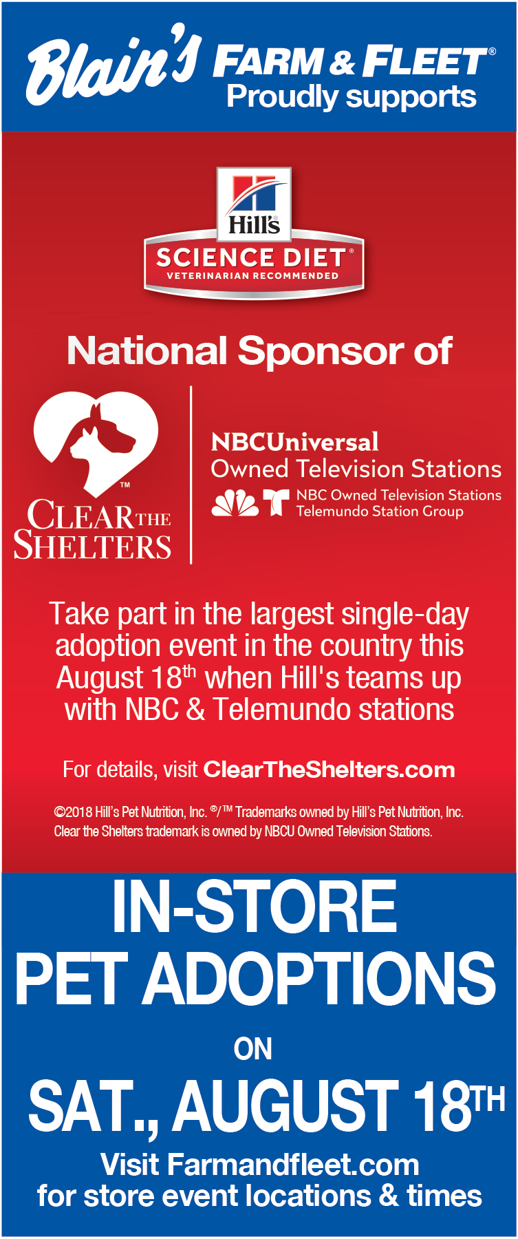 Clear the Shelters Pet Event at Blain's Stores | Blain's Farm & Fleet Blog